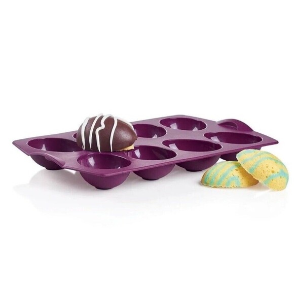 Tupperware | Kitchen | Tupperware Silicone Form Egg Shape Baking Mold ...